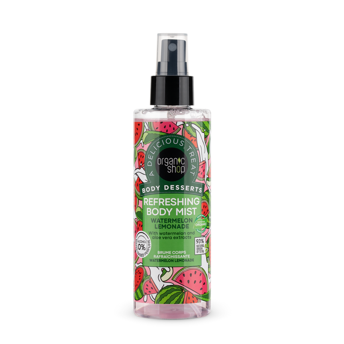 BRUMA CORPORAL REFRESCANTE - Sandía y limón – Organic Shop